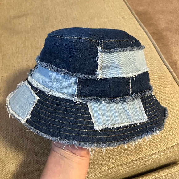 Accessories | Denim Patchwork Y2k Bucket Hat | Poshmark